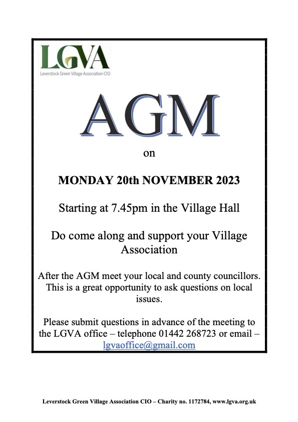 Home - Leverstock Green Village Association